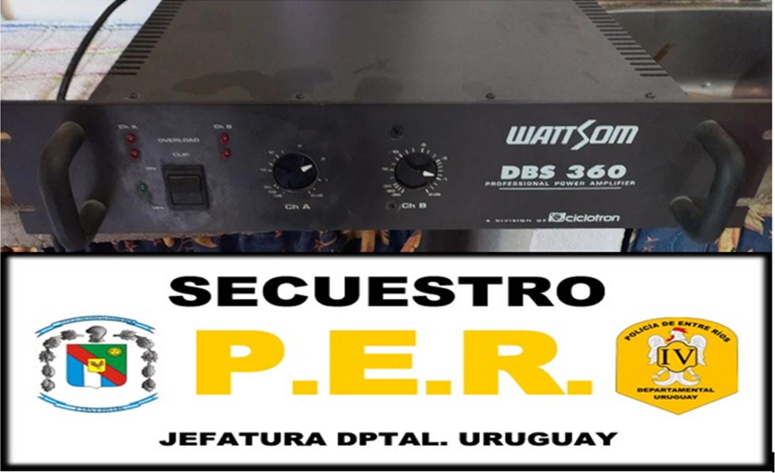 Concepción del Uruguay: Tras allanamiento, recuperan elemento que fuera ...